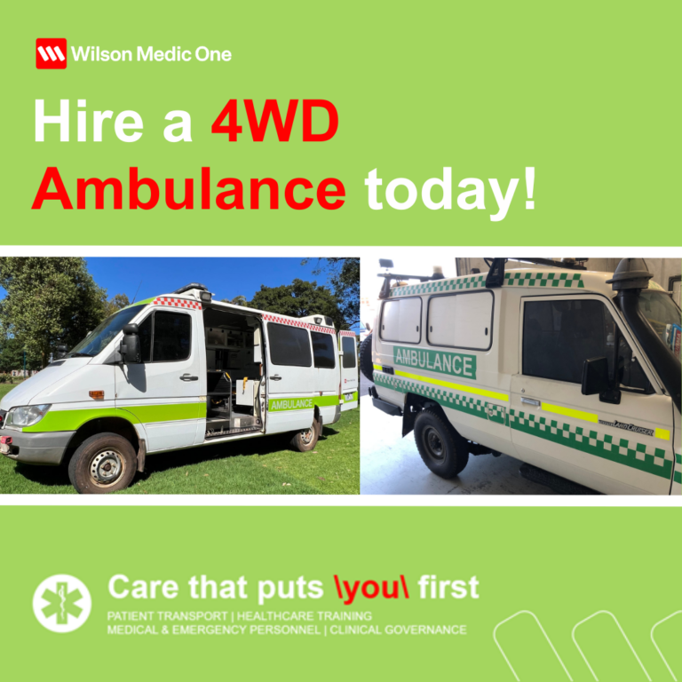 4WD Ambulance Hire - Perth - Wilson MedicOne